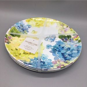 Shabby Chic | Dining | Set Of 4 Shabby Chic Blue Butterfly Hydrangea ...